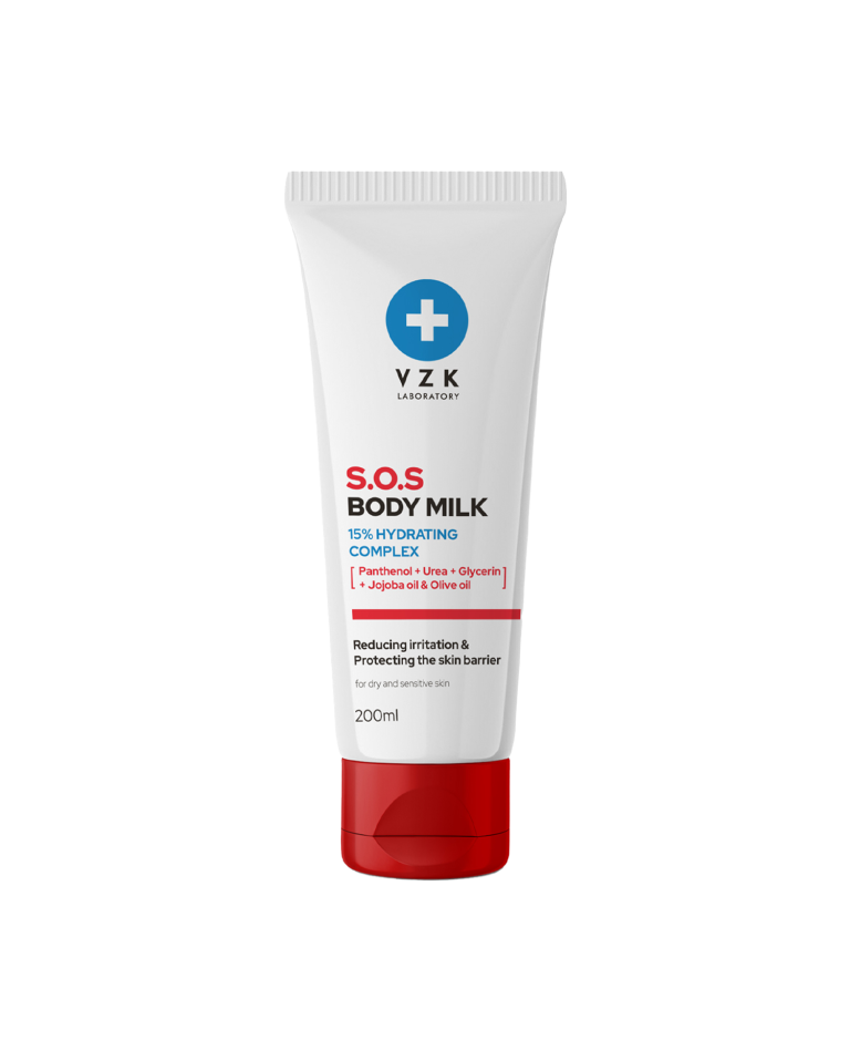 VZK SOS BODY MILK WITH 5% PANTHENOL 250ML - VZK